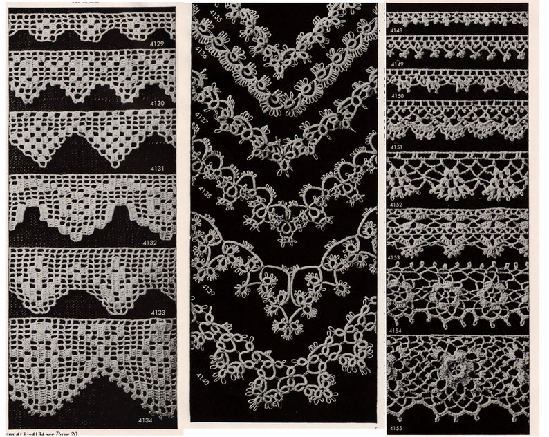81 Vintage Crochet Edging Patterns Crochet Lace Pattern PDF INSTANT ...