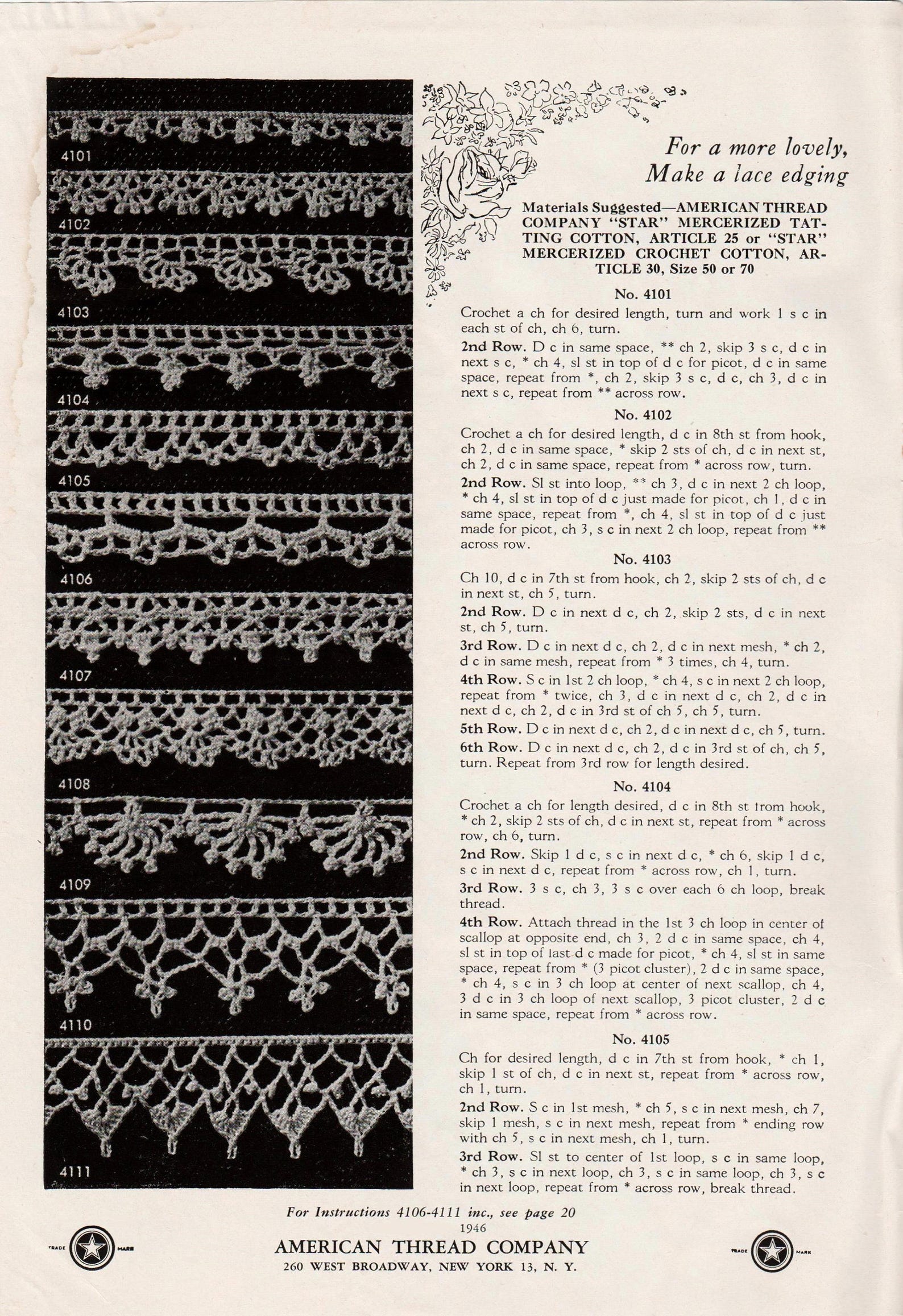 81 Vintage Crochet Edging Patterns Crochet Lace Pattern PDF - Etsy