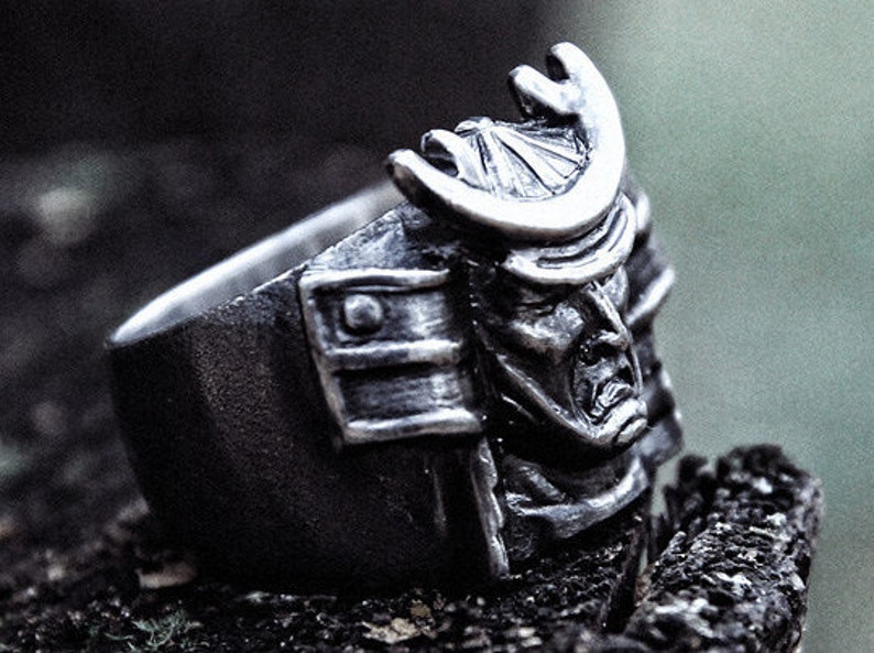 Samurai Japan Ring 925 Silver for Men Warrior ring Samurai | Etsy