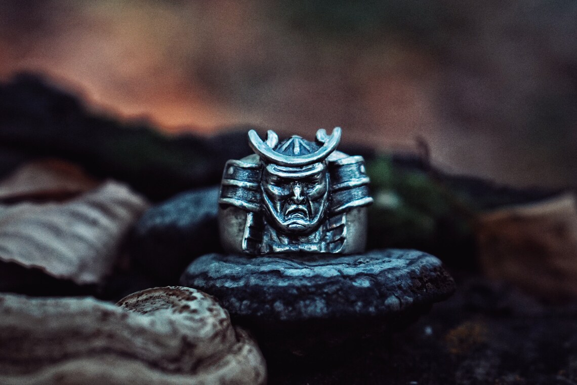 Samurai Japan Ring 925 Silver for Men Warrior ring Samurai | Etsy