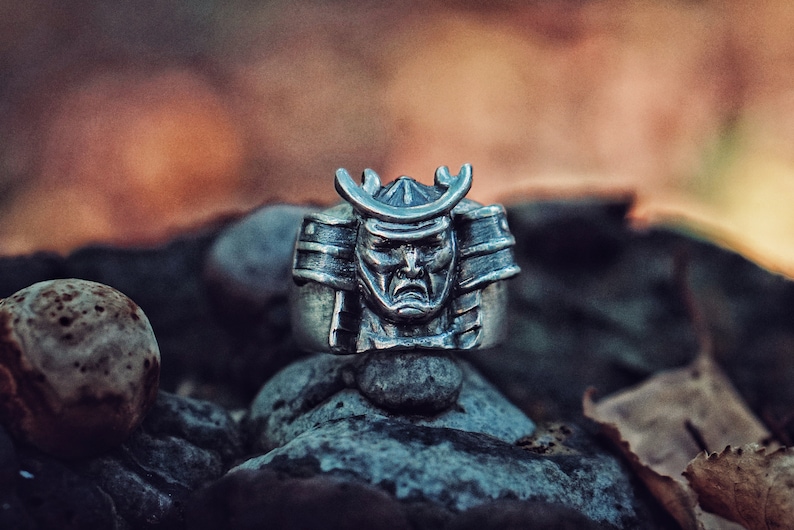 Samurai Japan Ring 925 Silver for Men Warrior ring Samurai | Etsy