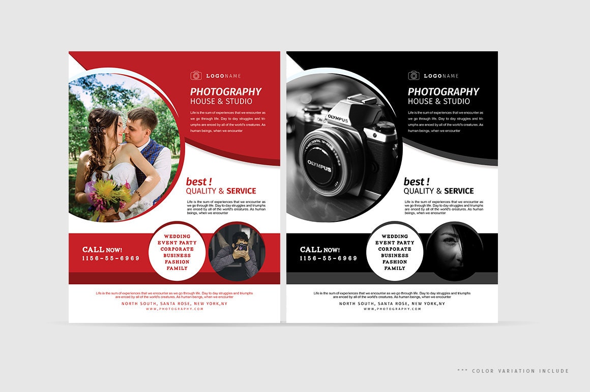 Photography Flyer Template Marketing Template for - Etsy