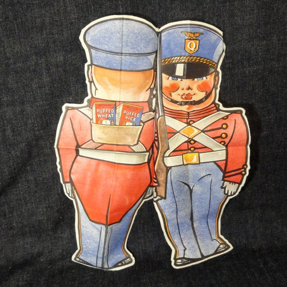 Antique Rare Quaker Puffed Wheat Soldier Cut & Sew Doll - Etsy