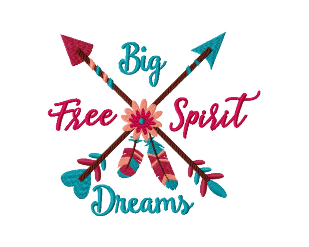 Boho Arrow Embroidery Design: Free Spirit Inspiration (PES, DST, EXP ...