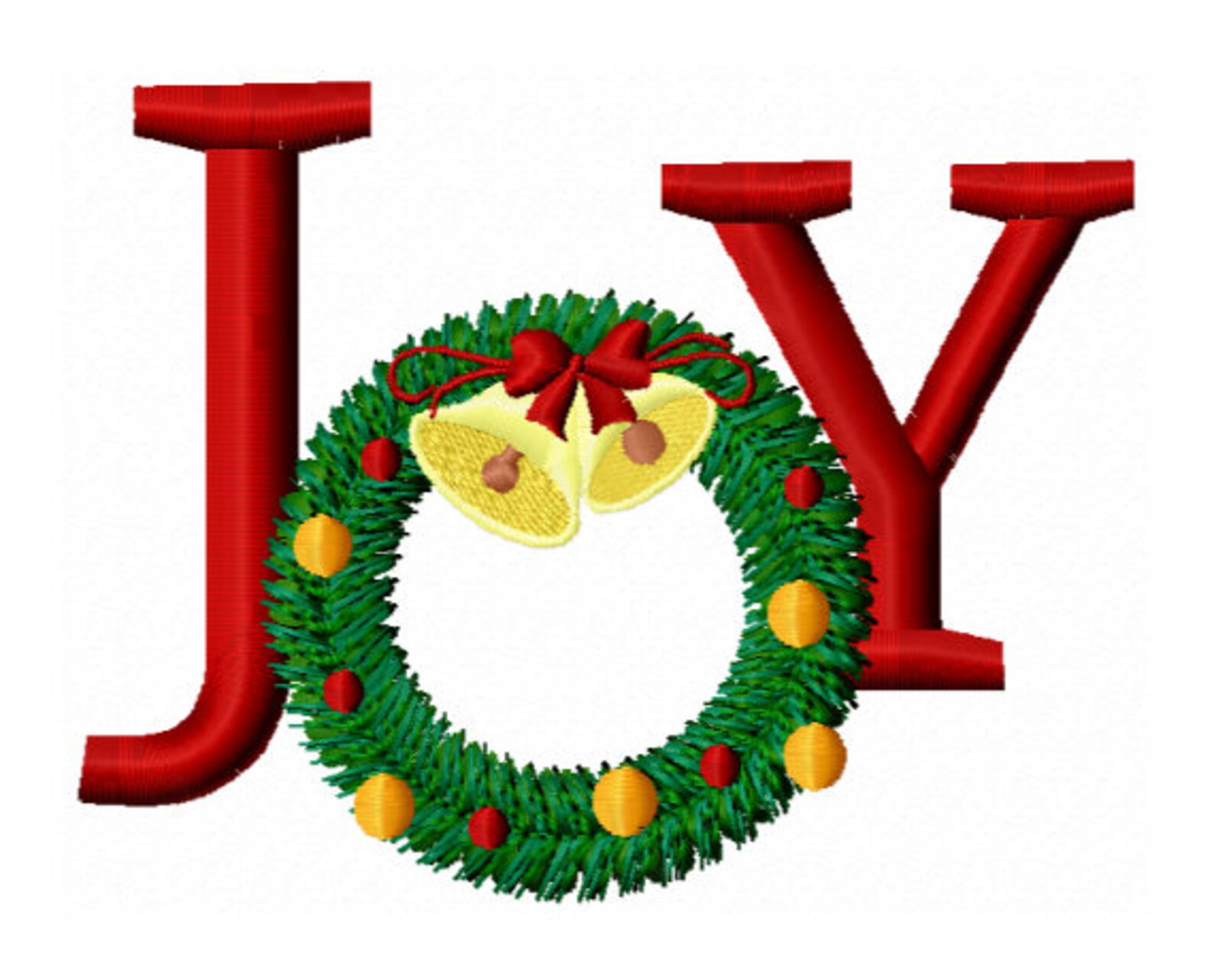 Joy Embroidery Design - Christmas Embroidery Design - Winter Embroidery ...
