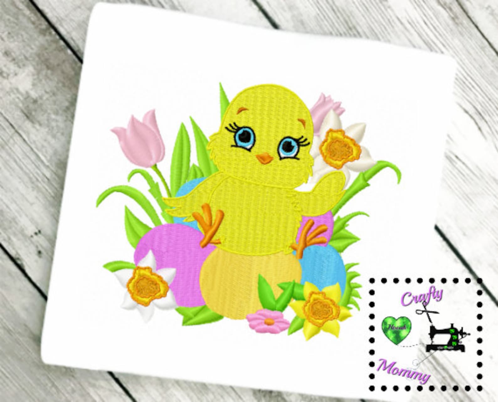Easter Chick Embroidery Design Baby Chicken Embroidery - Etsy