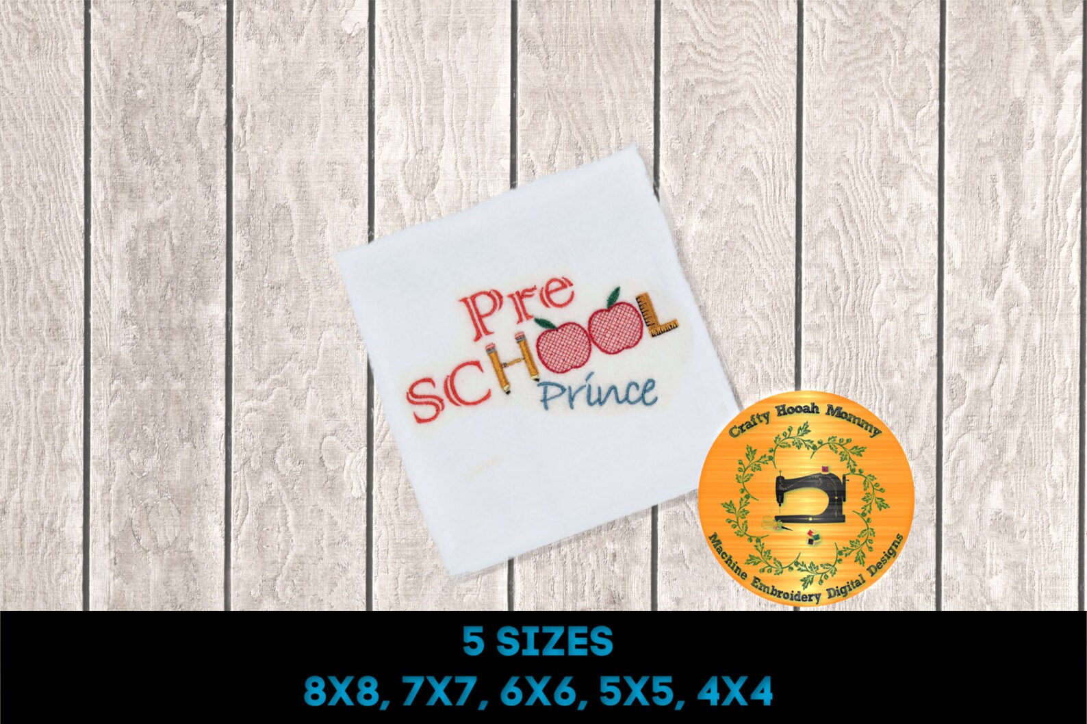 School Sketch Embroidery Design Preschool Prince Machine - Etsy