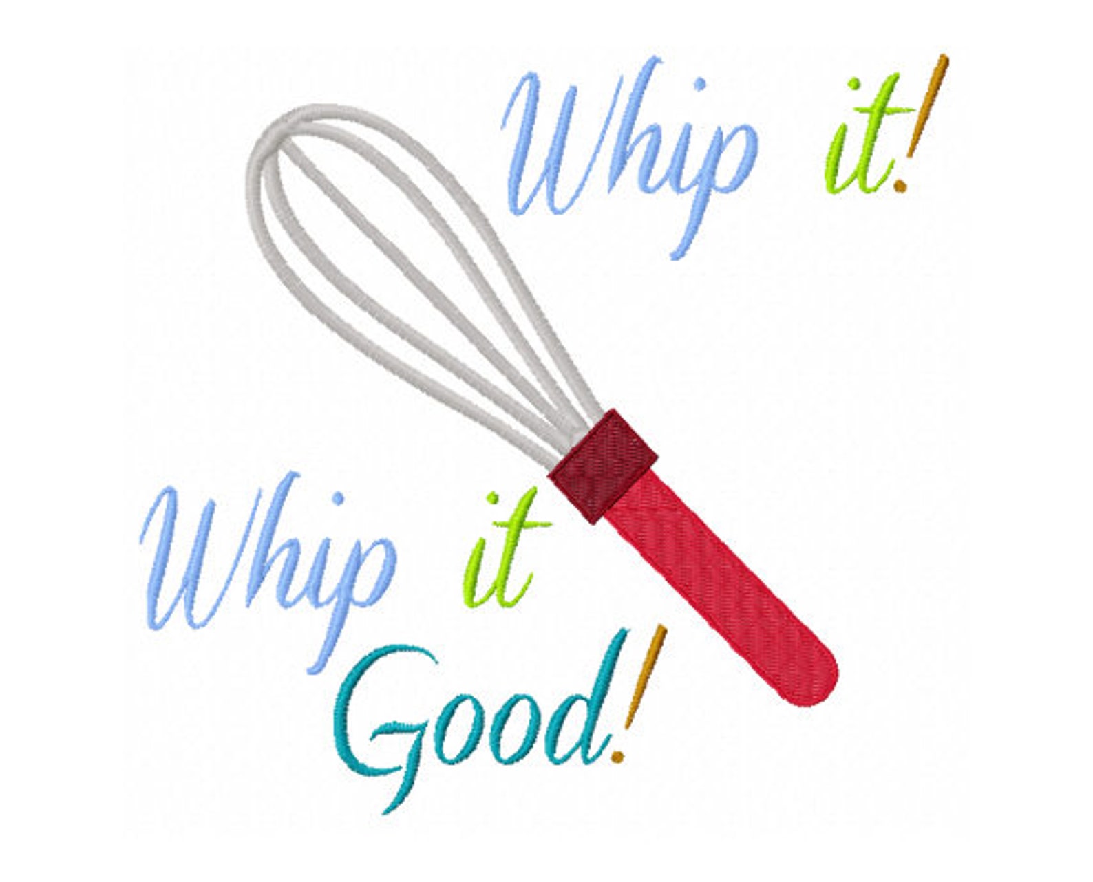 Whip It Good Whip It Embroidery Design Baking Embroidery | Etsy