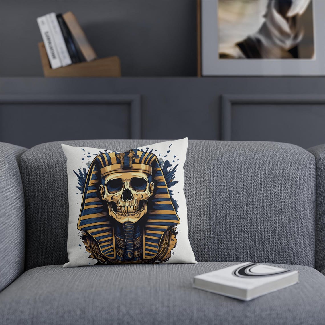 Pharaohs Curse Skull of the Eternal Ruler Cushion - Etsy