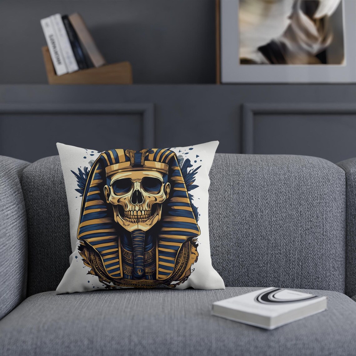 Pharaohs Curse Skull of the Eternal Ruler Cushion - Etsy