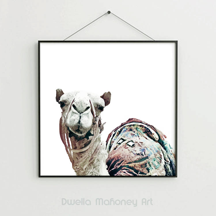 Camel Print Camel Art Print Animal Art Desert Print | Etsy