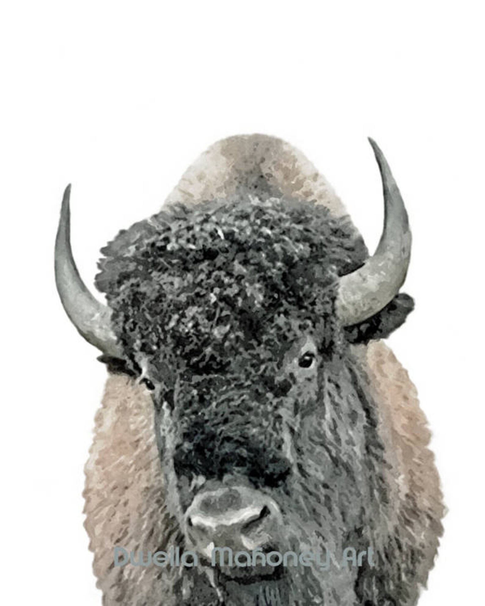 Buffalo Print Bison Print Buffalo Art Bedroom Wall Art | Etsy