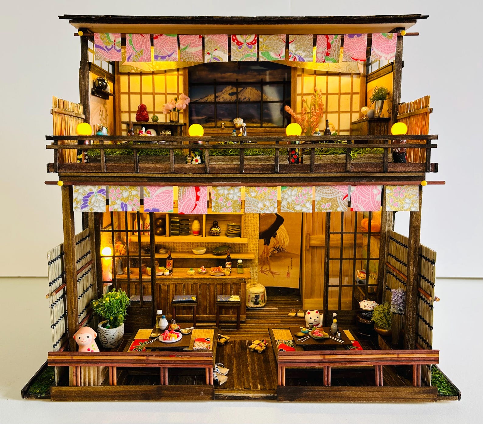Simon J. Two Story Japanese Restaurant Miniature - Etsy
