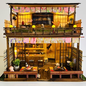 Simon J. Two Story Japanese Restaurant Miniature - Etsy