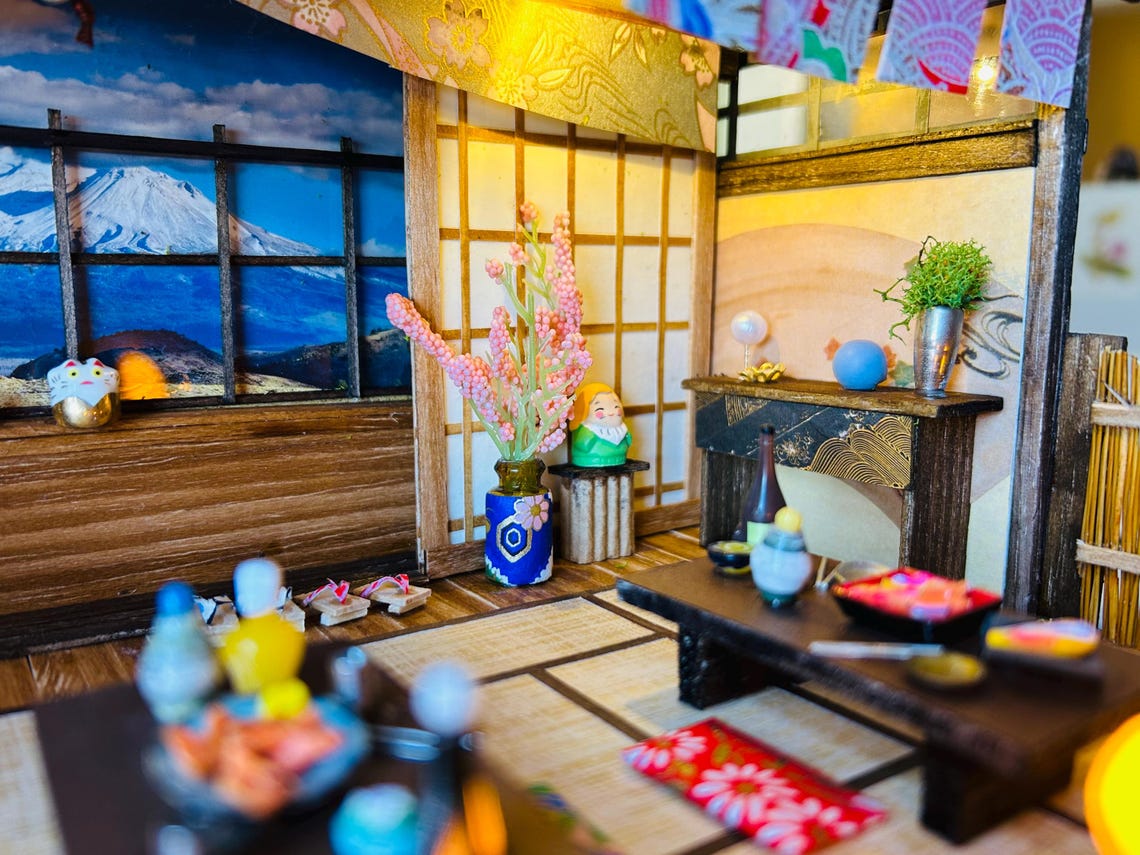 Simon J. Two Story Japanese Restaurant Miniature - Etsy