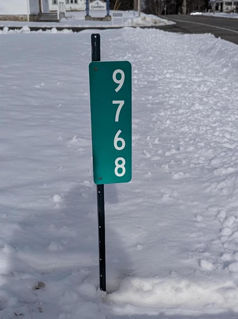 Reflective 911 Address Sign: Custom House Number - Etsy