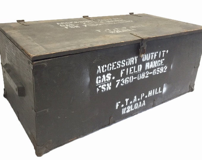 Vintage US Army Foot Locker - Etsy