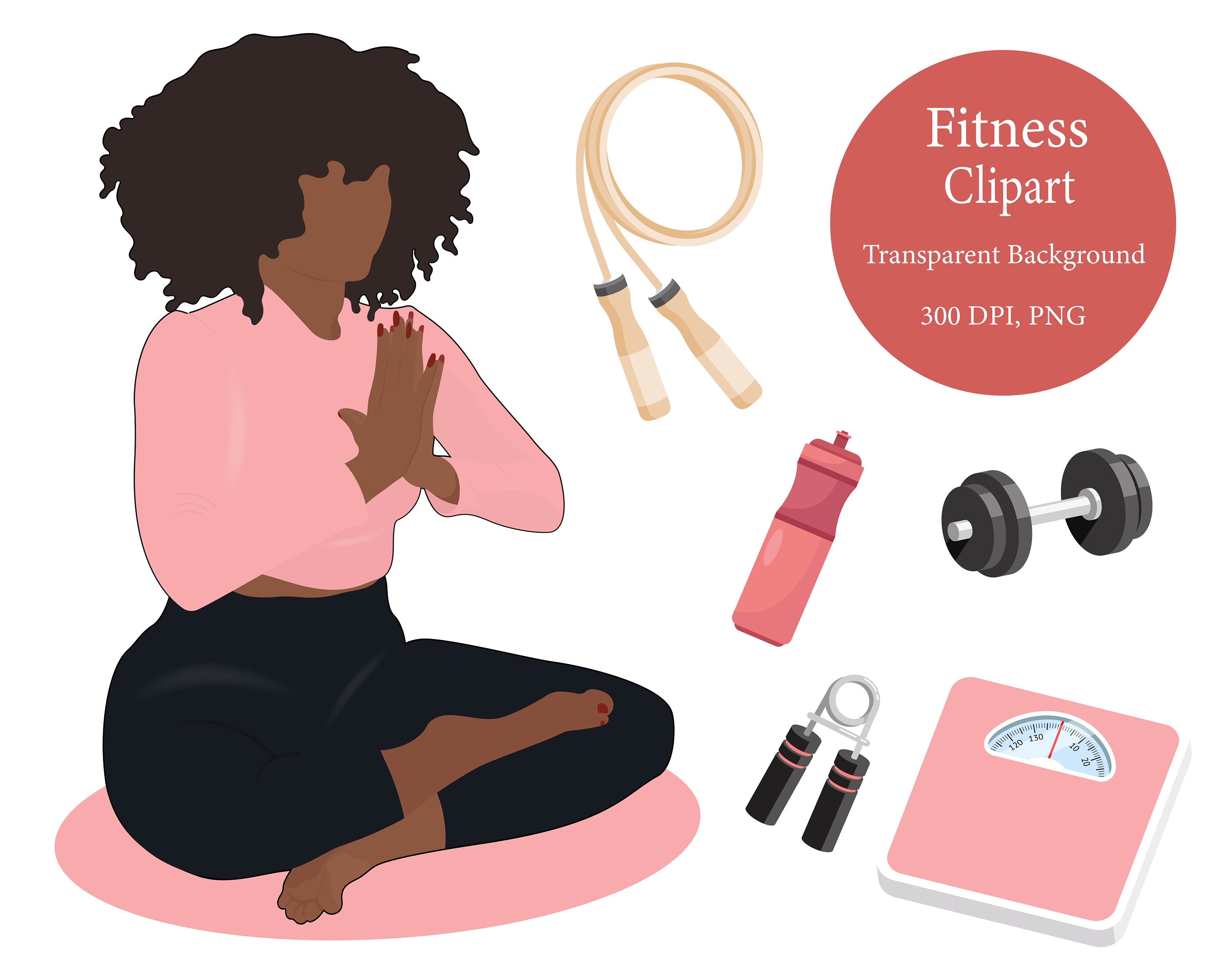 Girl Exercise Clipart