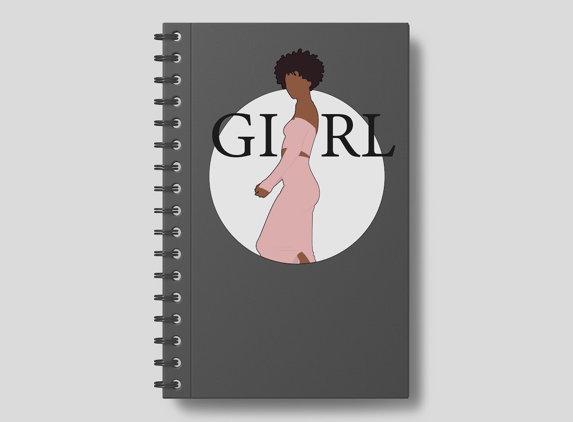 Fashion Clipart Black Woman Stickers Girl Clipart Afro - Etsy