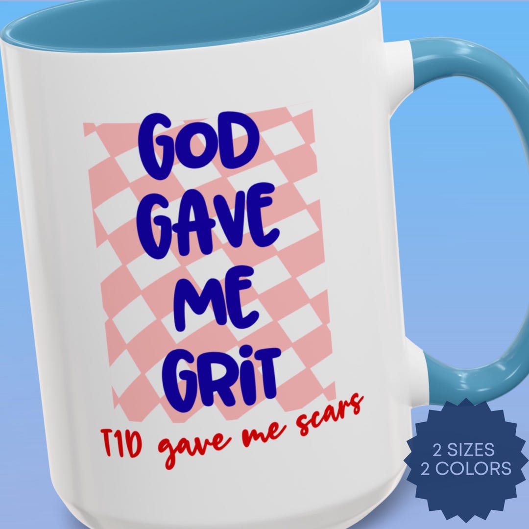 Christian Mug God Gave Me Grit Coffee Cup Gift for Friend Hidden ...