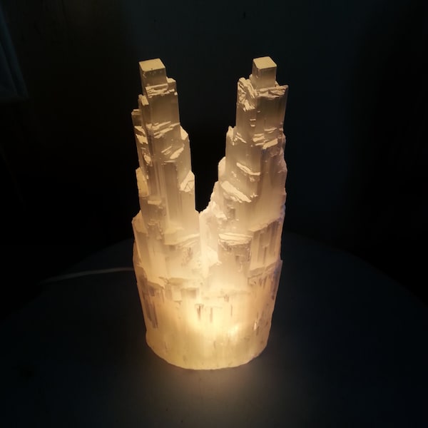 Selenite Lamp - Etsy