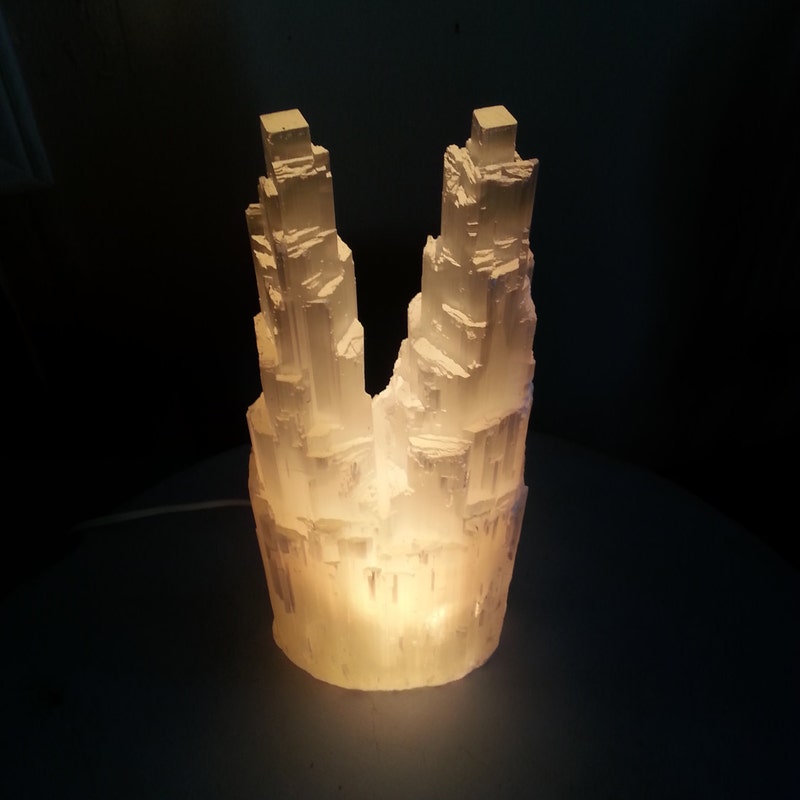 Selenite Lamp - Etsy