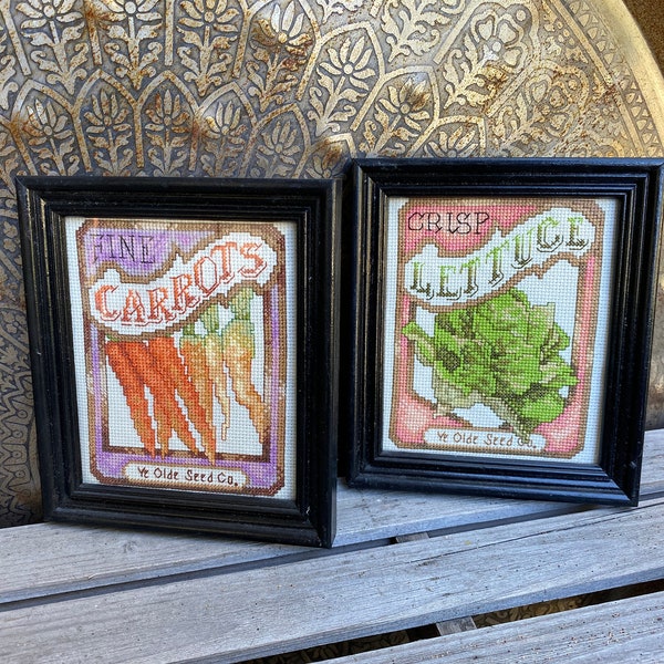 Seed Packet Cross Stitch - Etsy