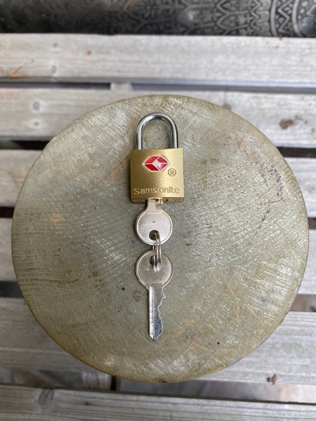 Vintage Small Brass Samsonite Luggage Padlock With 2 Keys - Etsy