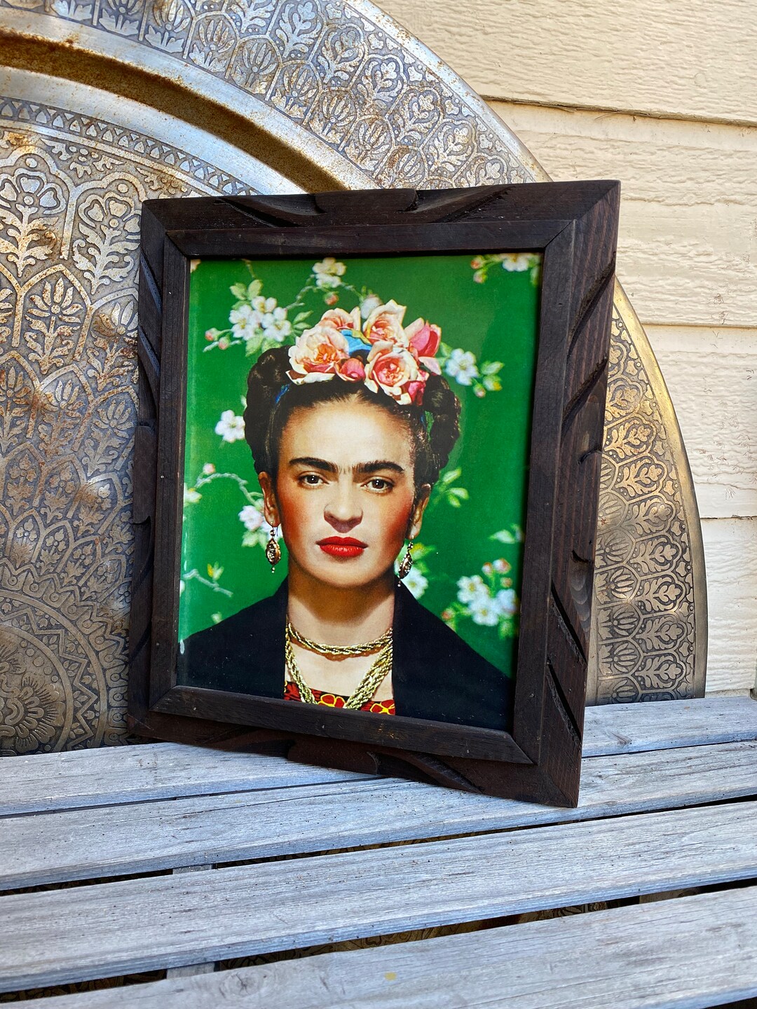 Frieda Kahlo Picture/frieda Kahlo Portrait/frieda Kahlo in Wood Mexican ...