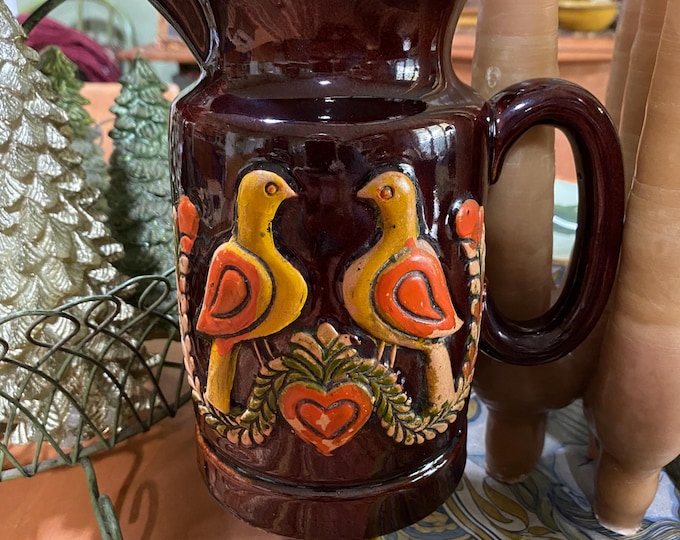 Vintage Inarco Japanese Pitcher With Love Birds/mcm Inarco Pitcher - Etsy