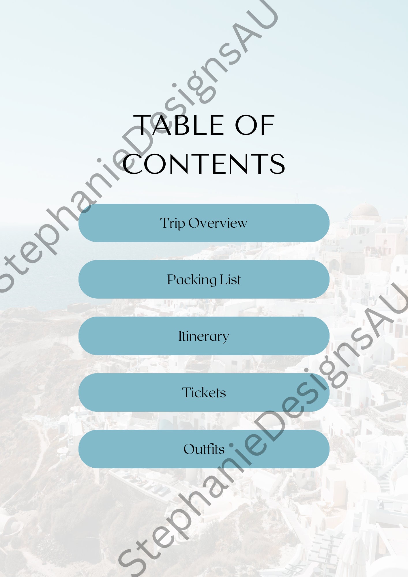 European Travel Itinerary Template - Etsy