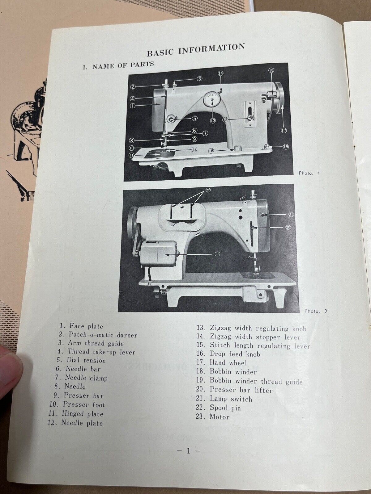 Vintage Singer 3103 Sewing Machine Owner's Manual Zig Zag Instruction ...