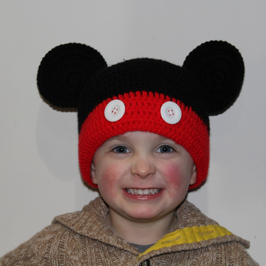 Mickey Mouse Inspired Hat Free Shipping (varying Sizes) - Etsy
