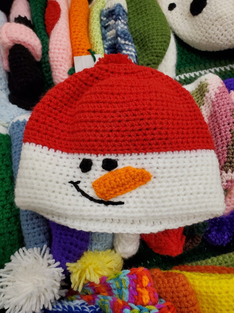 Kids Colorful Snowman Hat (free Shipping!) - Etsy