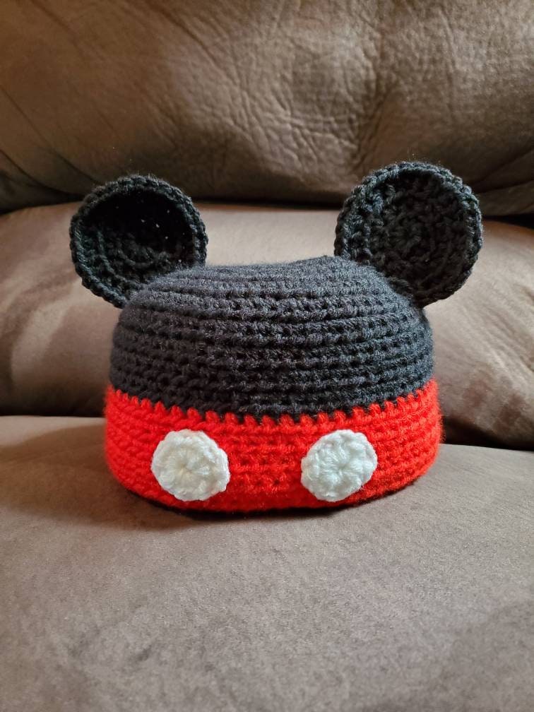 Mickey Mouse Inspired Hat Free Shipping (varying Sizes) - Etsy