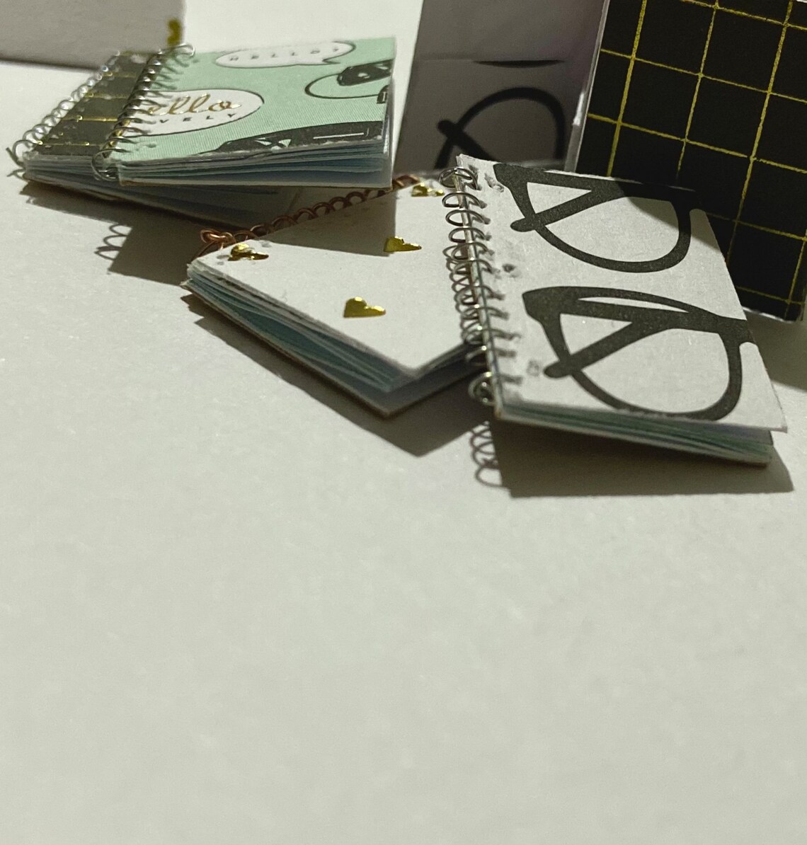 1:12 Miniature Spiral Notebook, School Supplies for Dollhouse, Theme ...