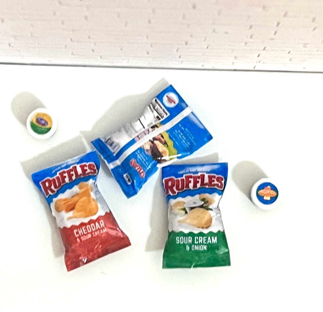 1:12 Dollhouse Miniature Potato Chips, Ruffles Chips Replica for ...