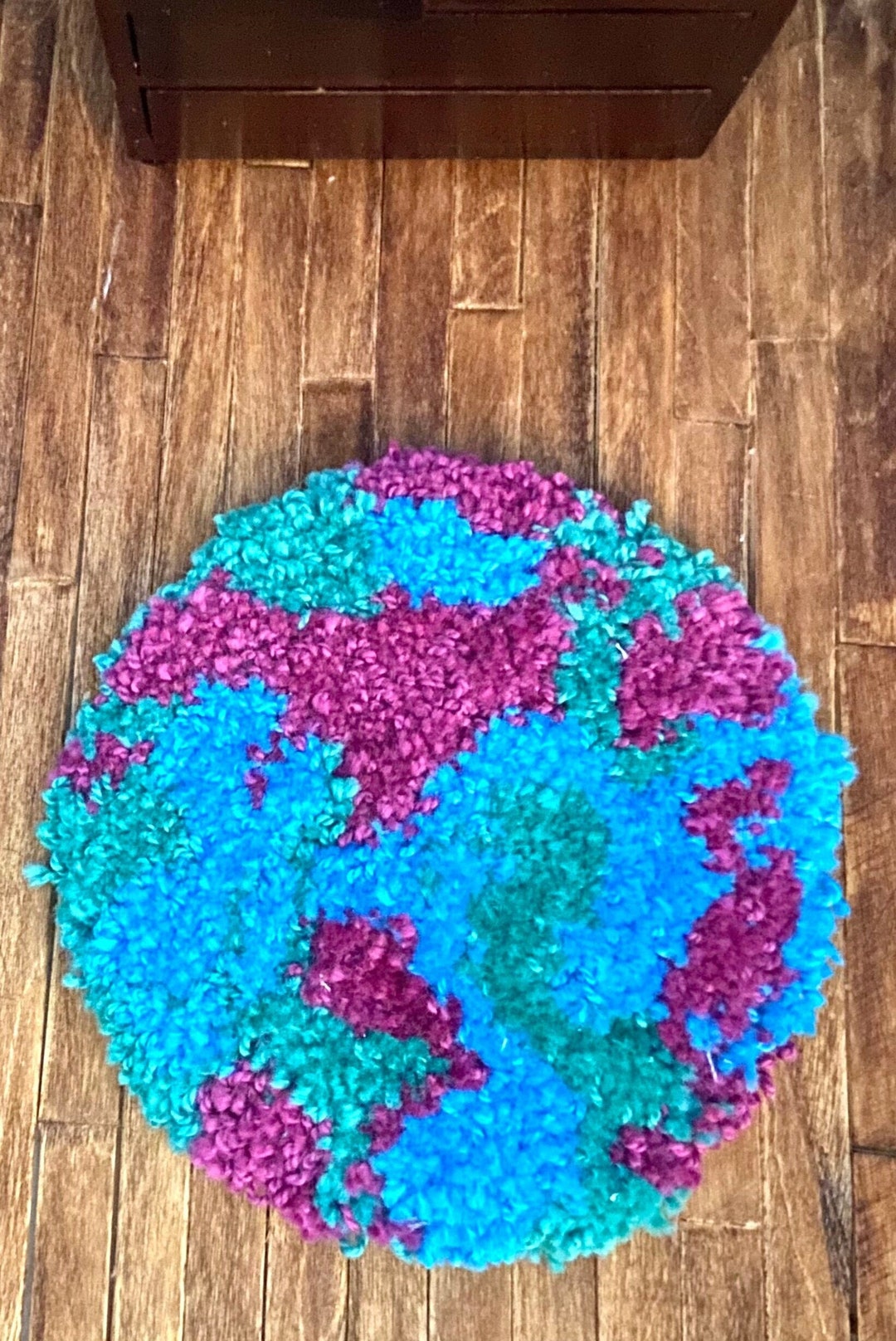 Cozy Dollhouse Round Rug 1:12, Dollhouse Miniature Room Décor, Modern ...