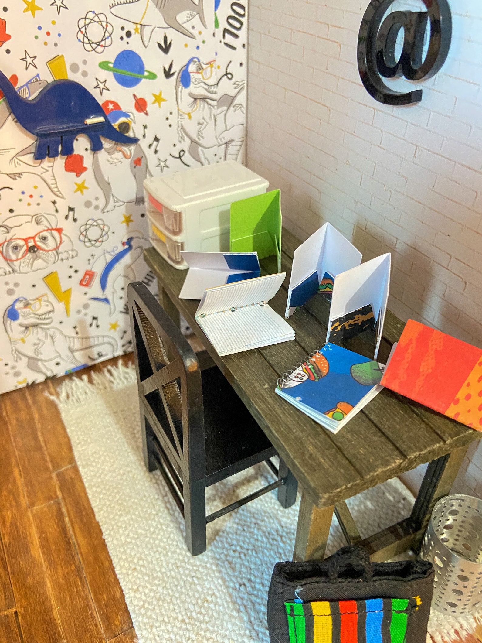 1:12 Dollhouse Miniature Spiral Notebook, School Supplies for Miniature ...