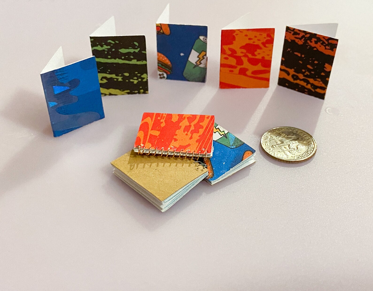 1:12 Dollhouse Miniature Spiral Notebook, School Supplies for Miniature ...