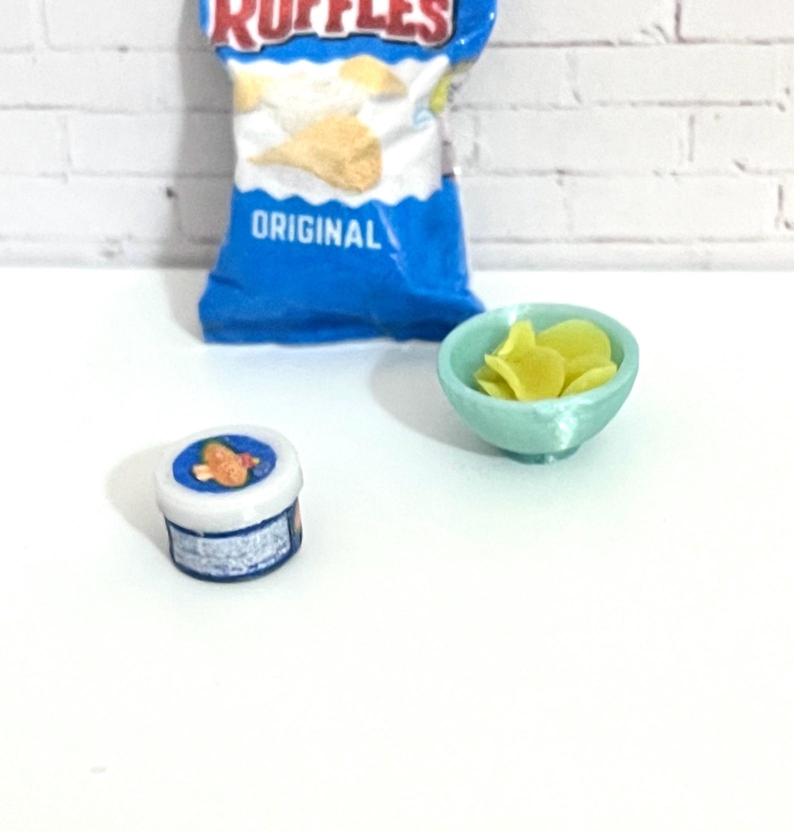 1:12 Dollhouse Miniature Chip Dip, Fritolays Chips Replica for ...