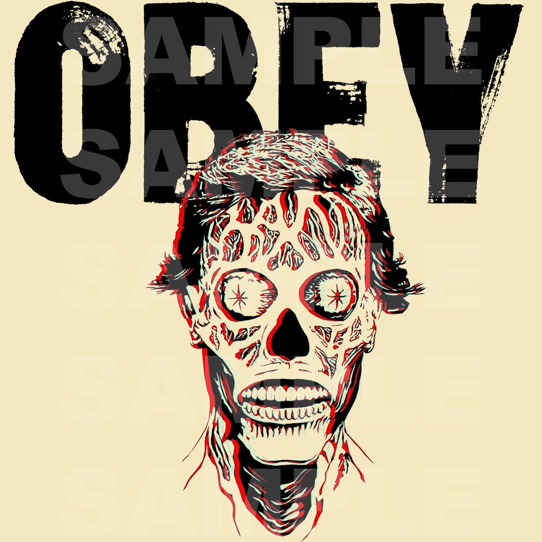 They Live Obey Transparent Digital Png - Etsy