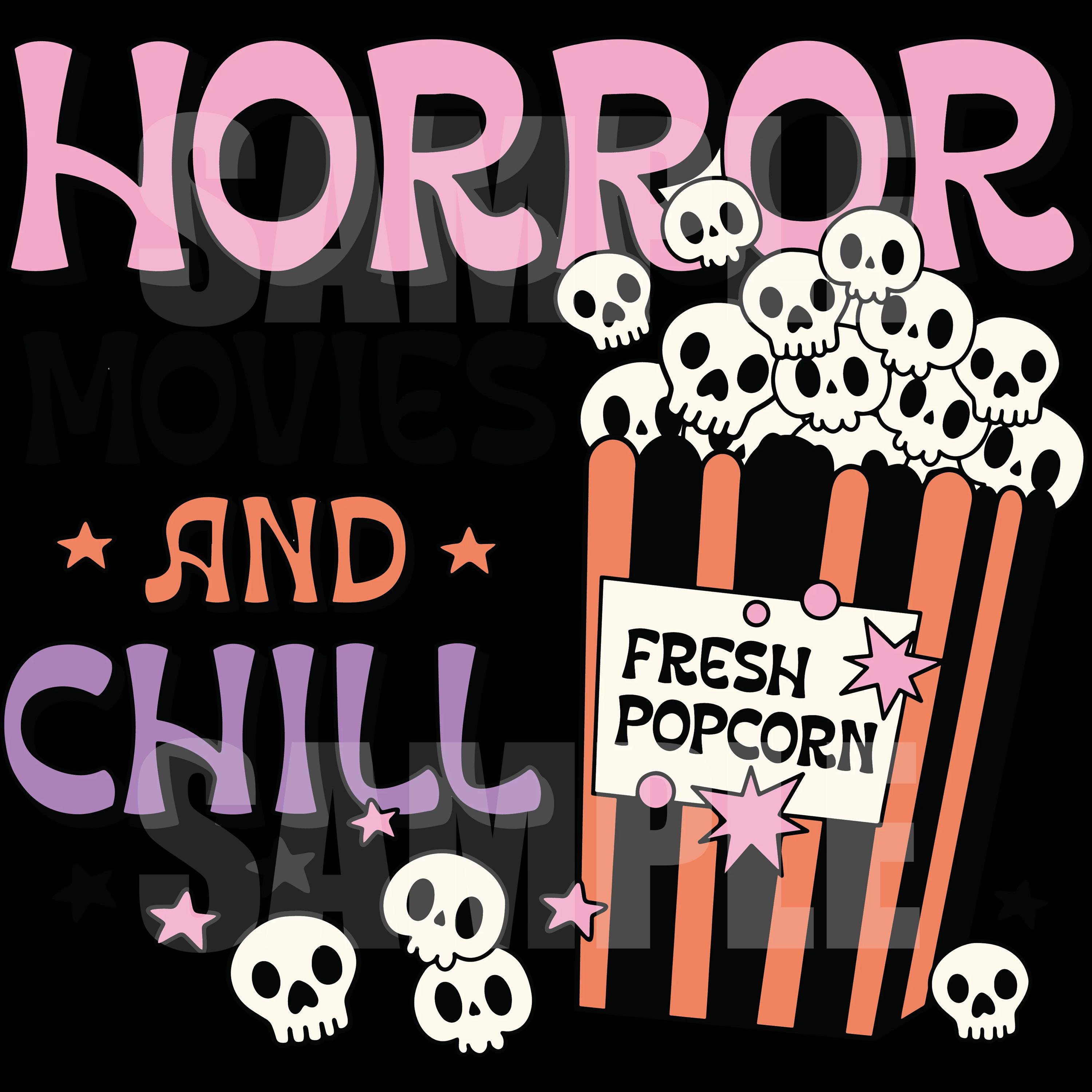 Horror Movies and Chill Png - Etsy
