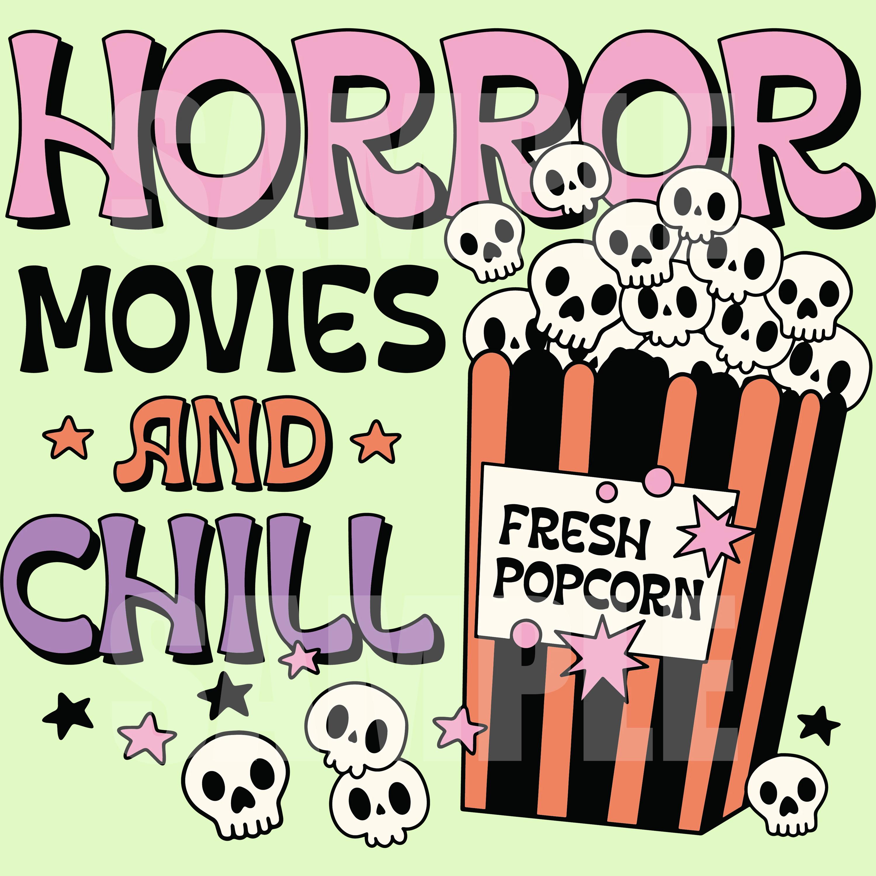 Horror Movies and Chill Png - Etsy