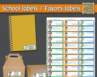 Mario School Labels - Etsy
