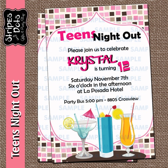 Girls Night Out Invitations