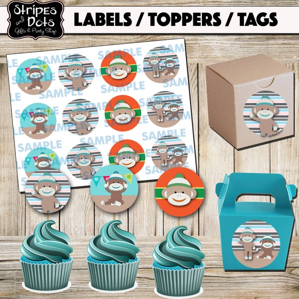 Sock Monkey Cupcakes - Etsy