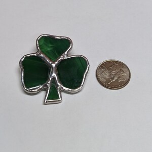 Stained Glass Shamrock Pin Irish St. Patrick's Day Glass Art - Etsy