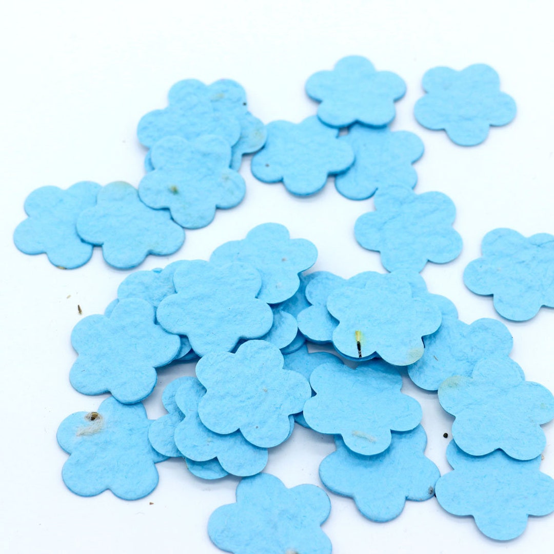 Seed Confetti Seed Paper Confetti FLOWER Sky Blue Sky Blue Sustainable ...