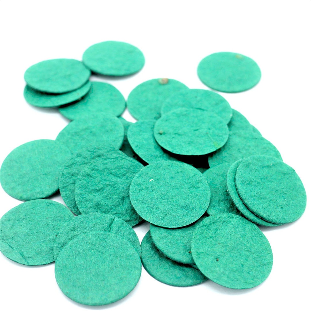 Seed Confetti Seed Paper Confetti CIRCLE Holiday Green Fir Green ...